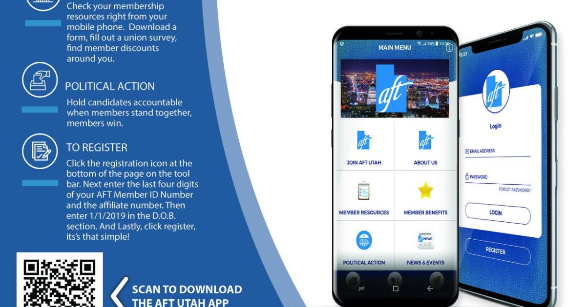 Access the Union on our APP! | AFT Utah, AFL-CIO